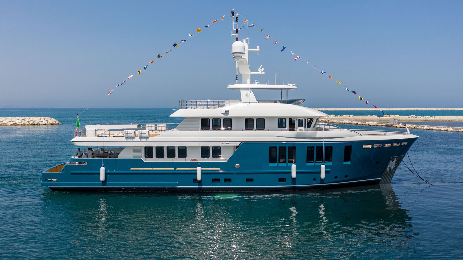 CdM delivers flagship Darwin 115 explorer yacht